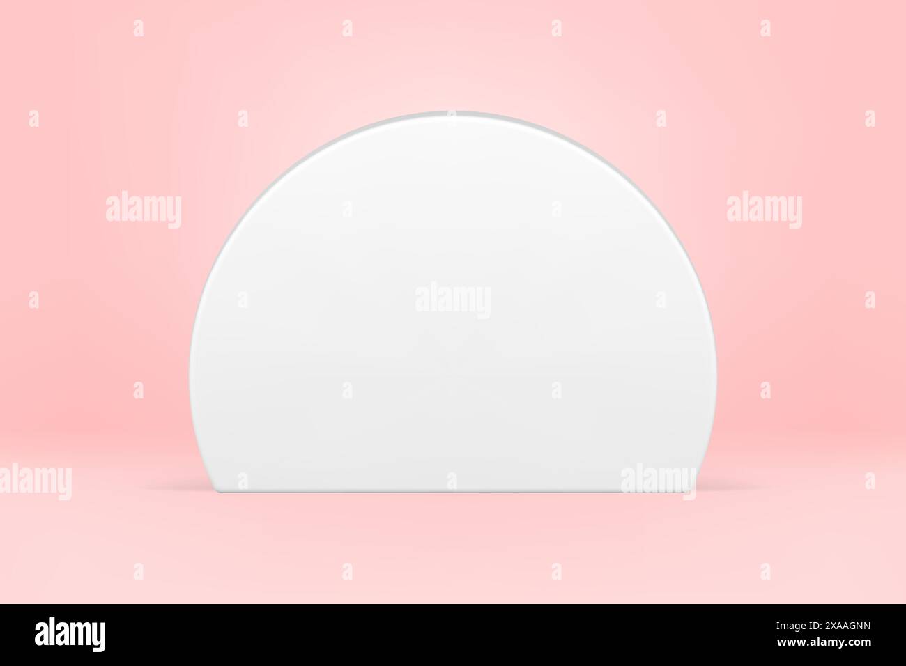 Realistic white glossy vertical podium 3d template decorative design ...