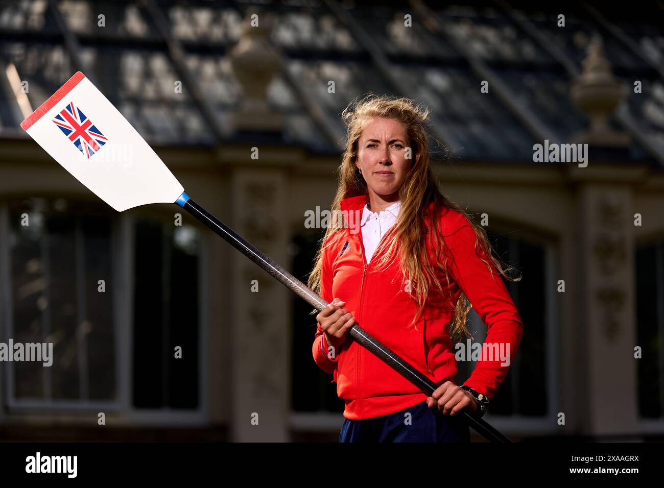 Mathilda Hodgkins-Byrne during the Team GB Paris 2024 Rowing team ...
