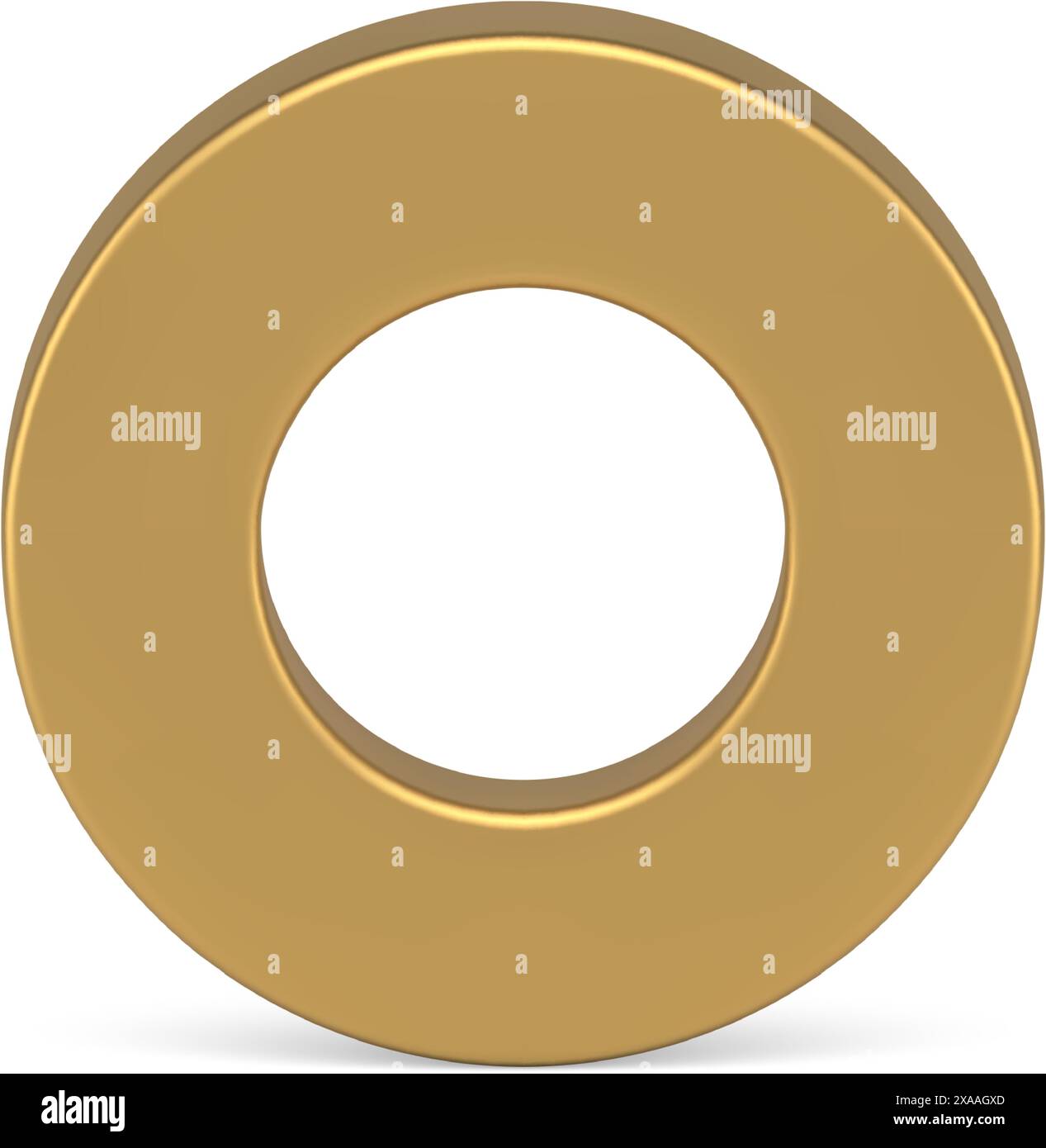Golden slim ring vertical circle bubble architecture border realistic ...