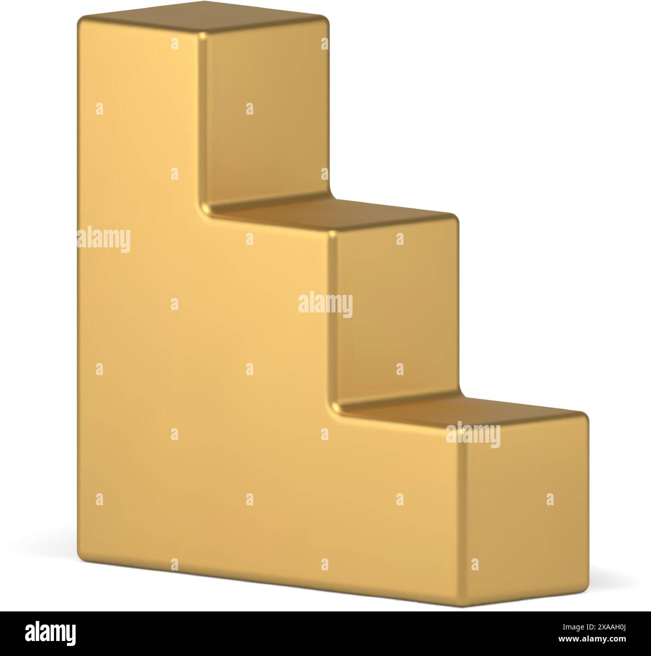 Metallic golden 3d stairs winner podium competition steps award ...