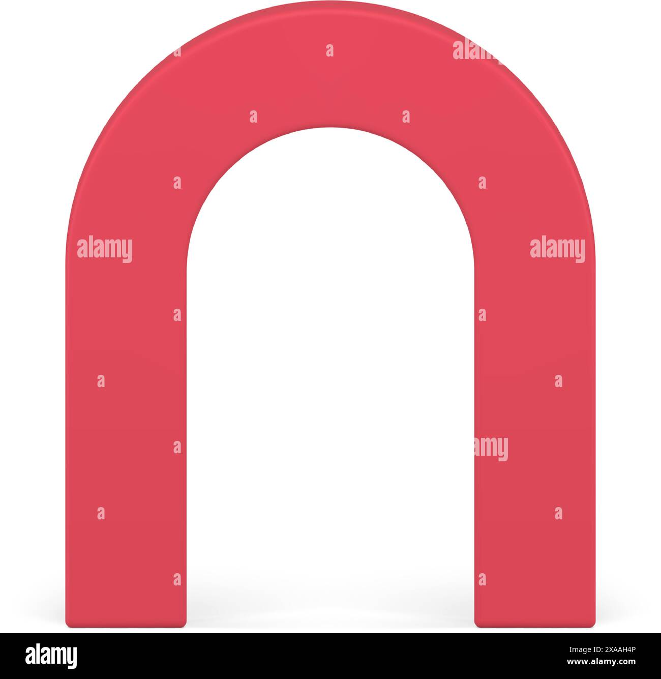 Red arched entrance curved column decor geometric shape architecture ...
