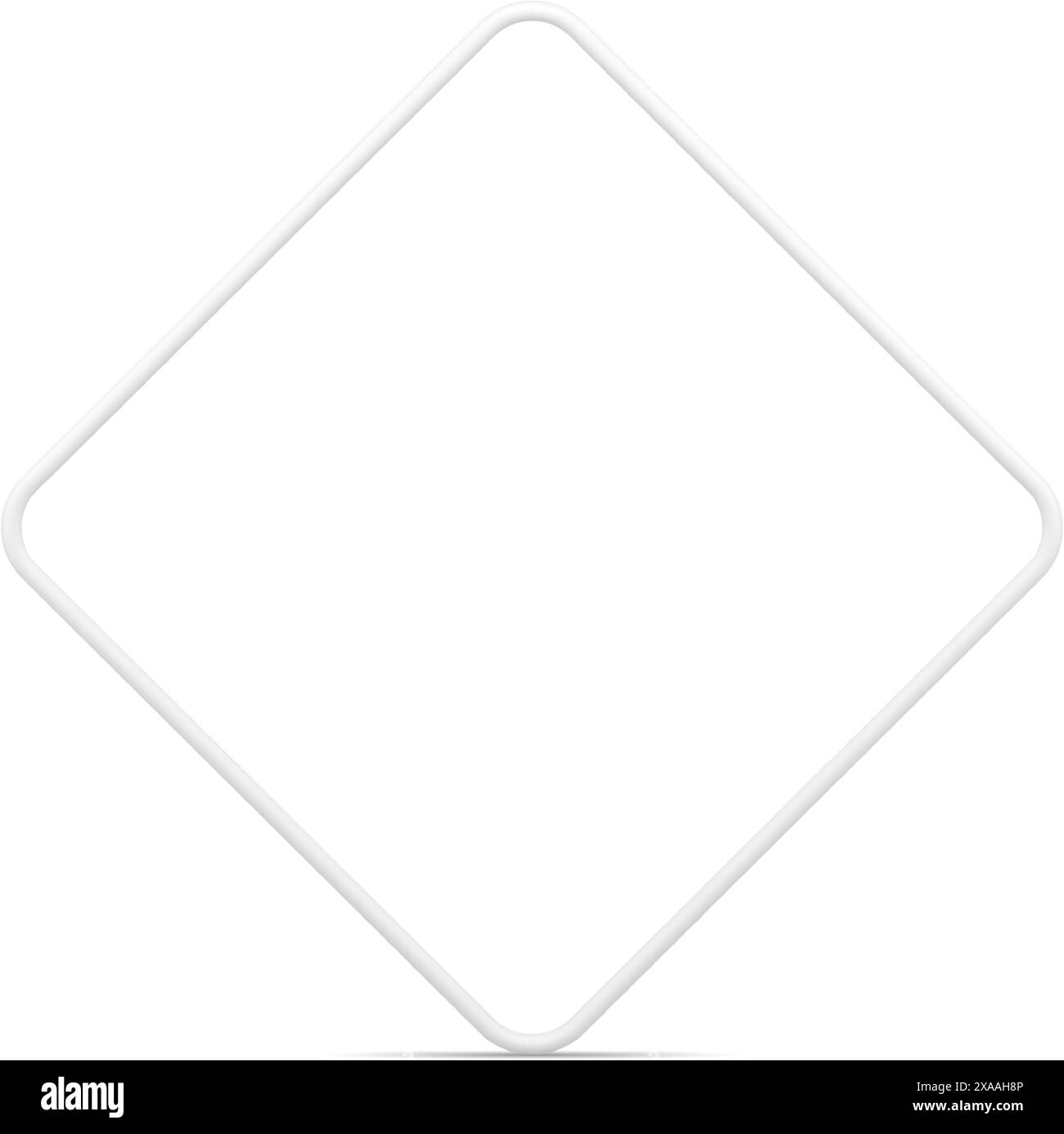White metallic rhombus creative frame presentation boundary decorative ...