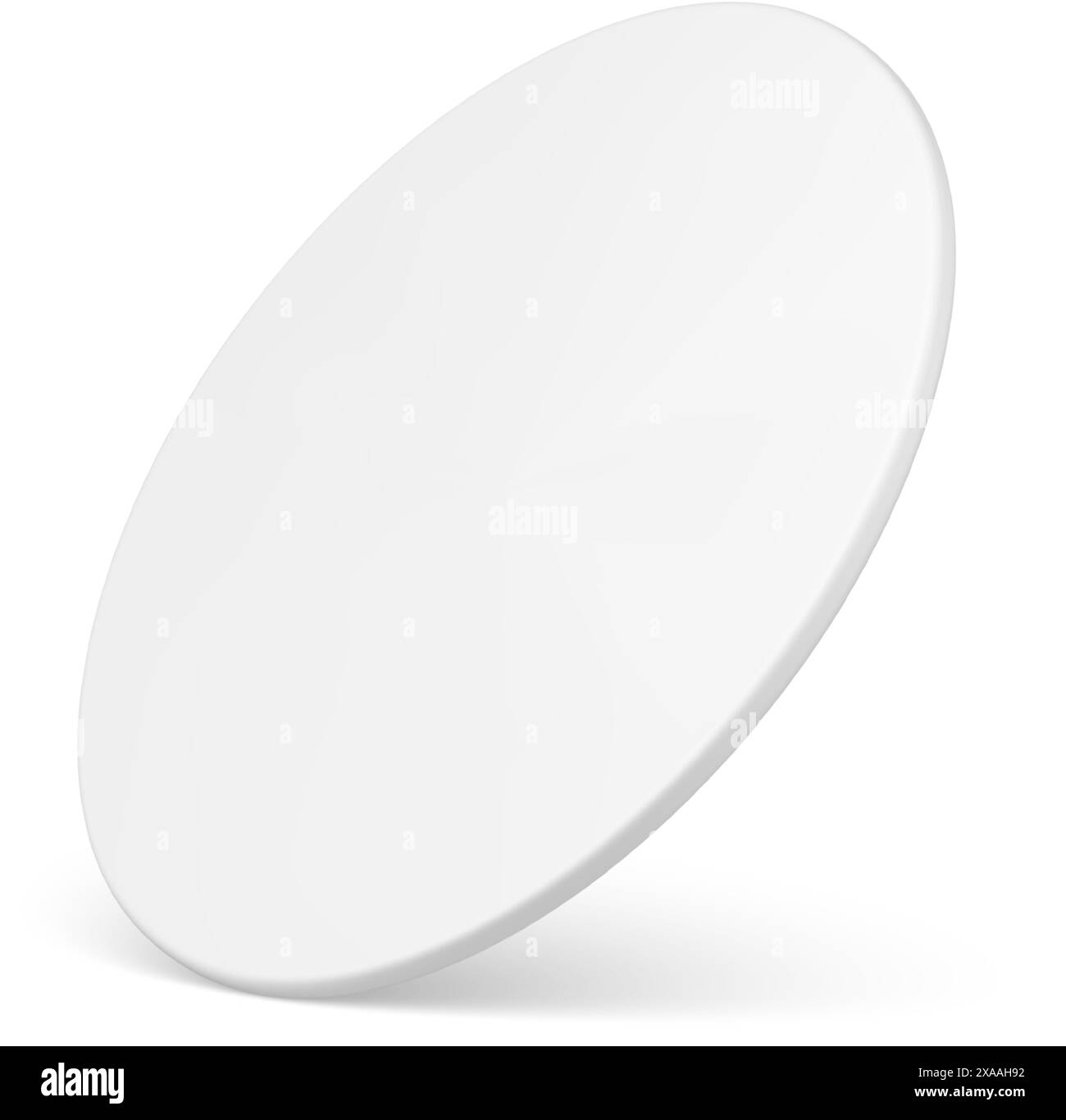 Circle section slim cylinder white podium pedestal realistic template ...