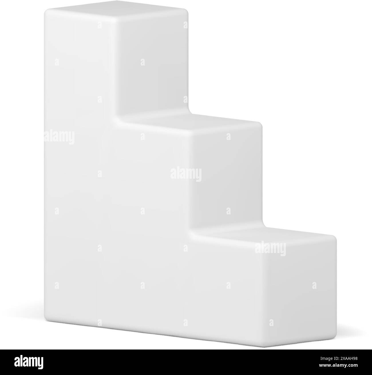 White vertical steps geometric stairs minimalist stage platform award ...