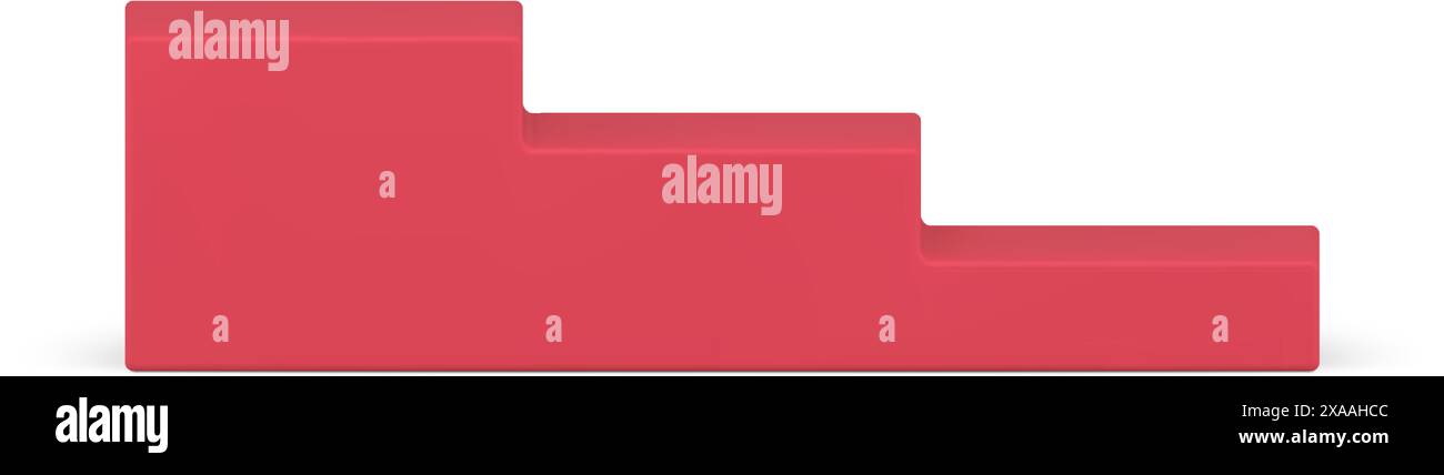 Red stairs contest podium growth level aspirations achievement award ...