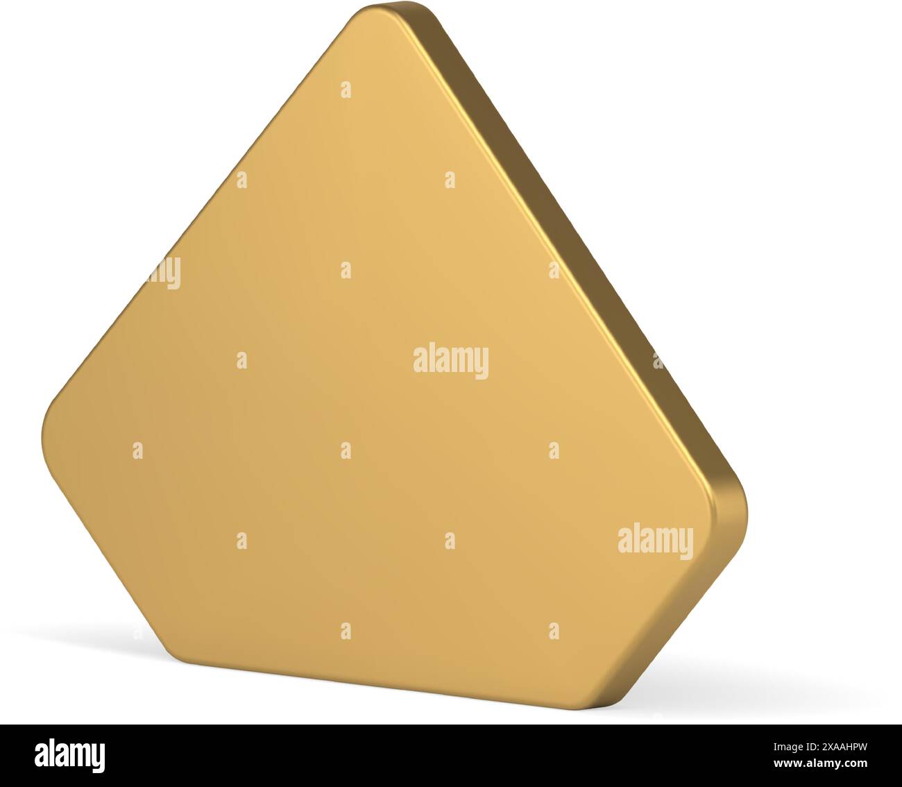 Abstract golden pentagon shape Cut Out Stock Images & Pictures - Alamy