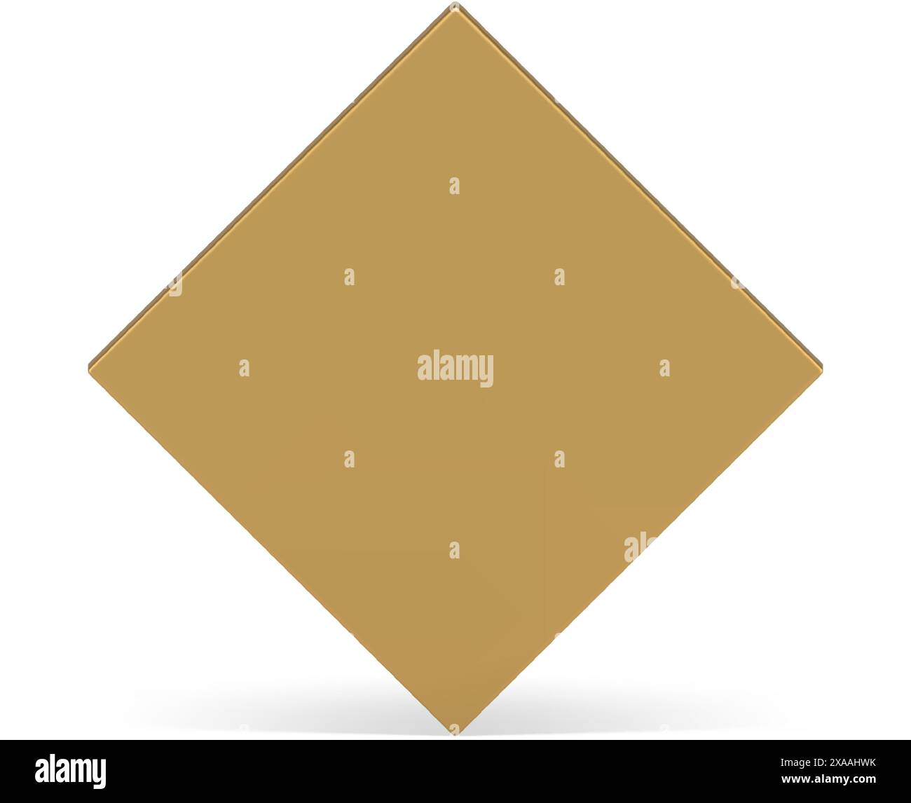 Golden rhombus metallic corner geometric shape premium base foundation ...