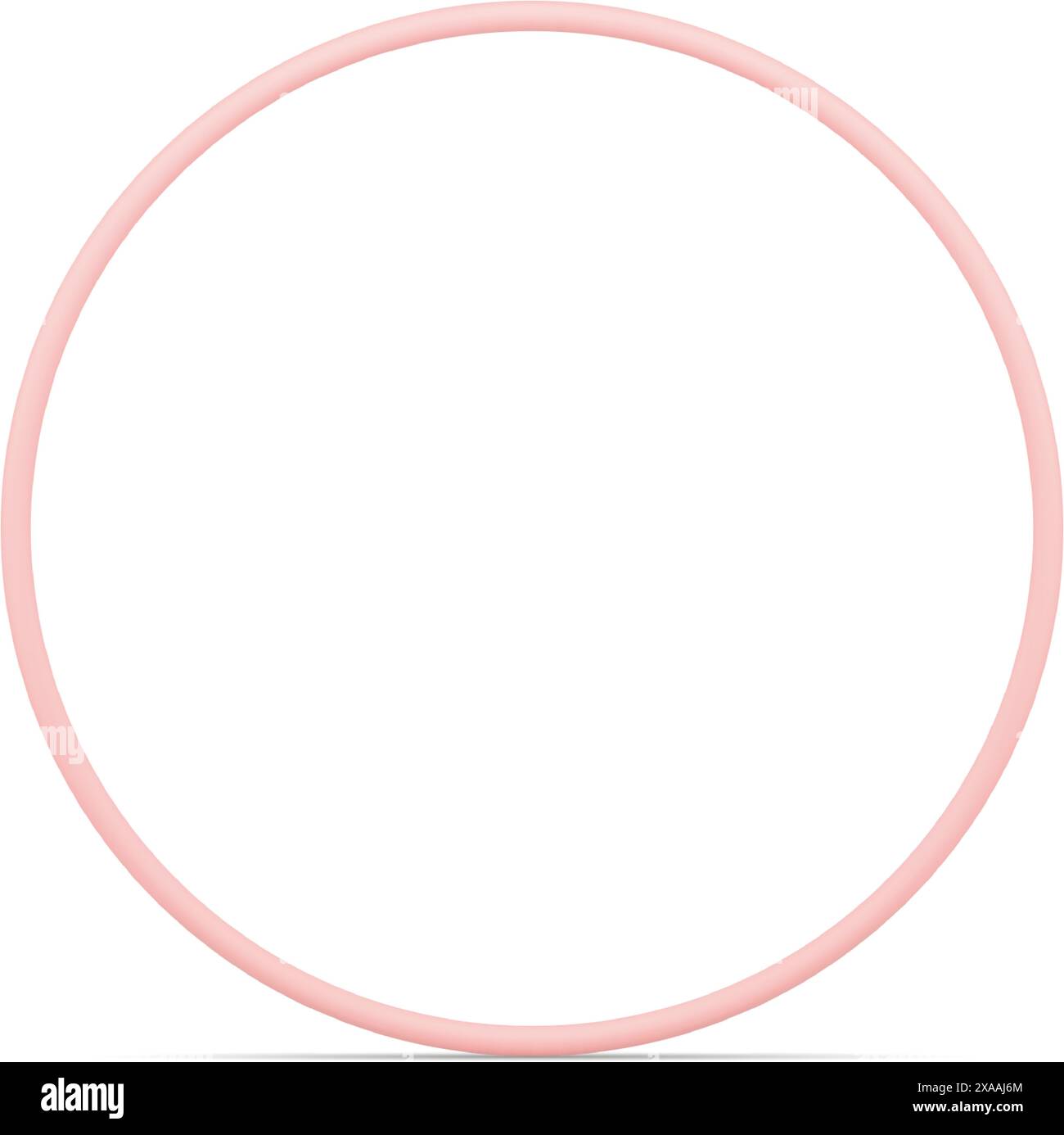 Pink glossy circle frame geometric boundary 3d decorative element ...