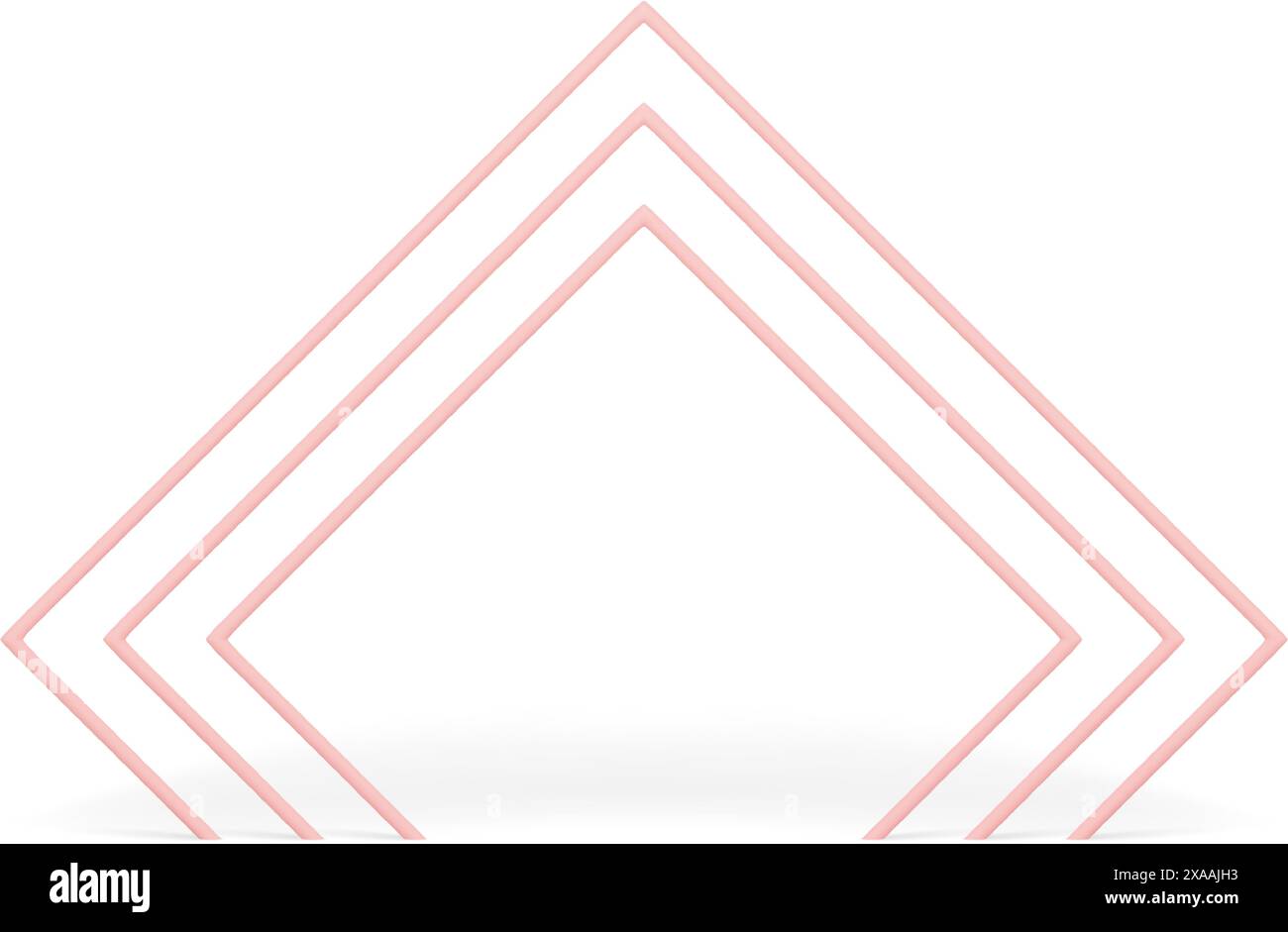 Pink triangle level arch geometric base foundation creative 3d element ...