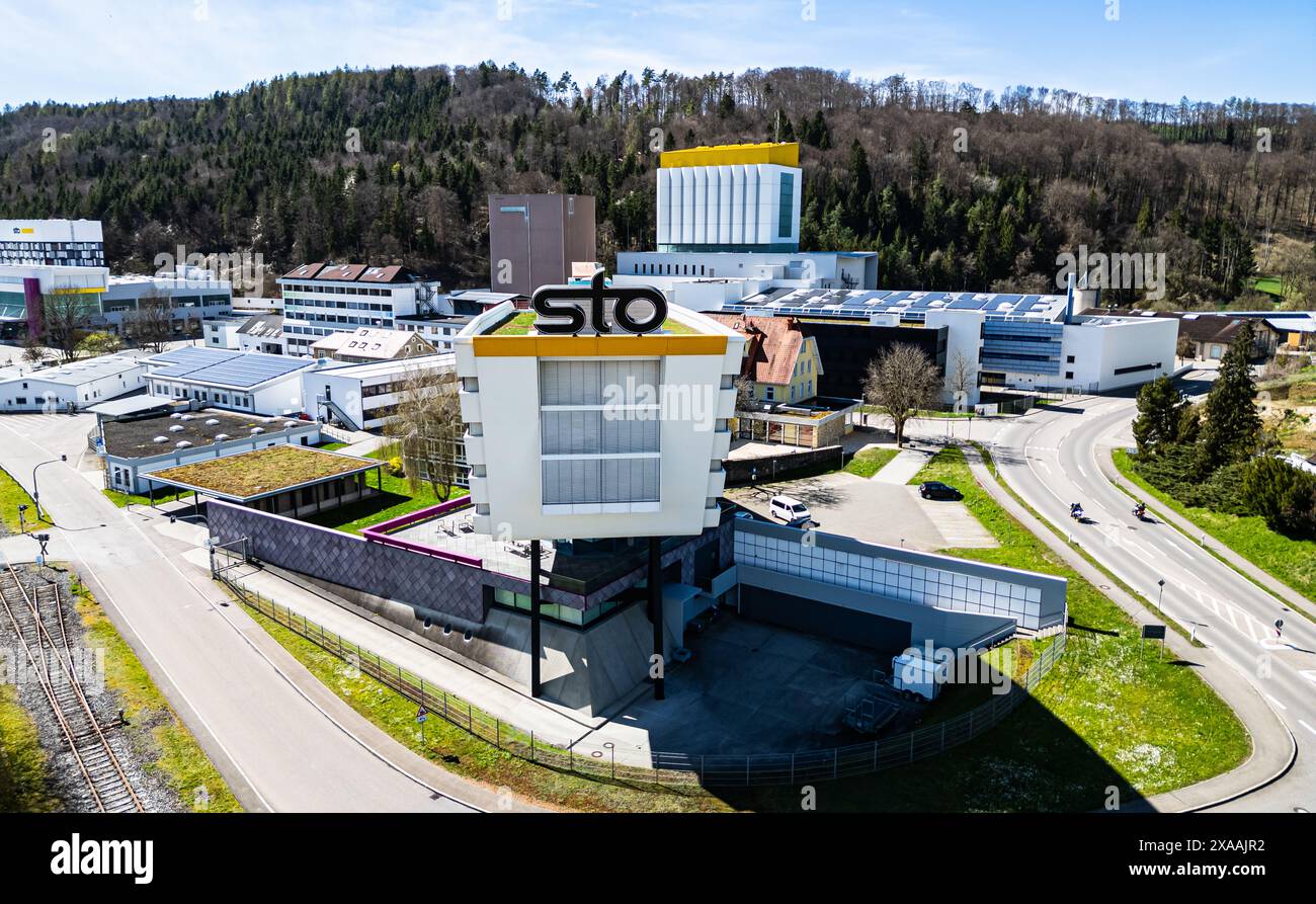 Stühlingen, Germany, 31th Mar 2024: The office building of the building ...