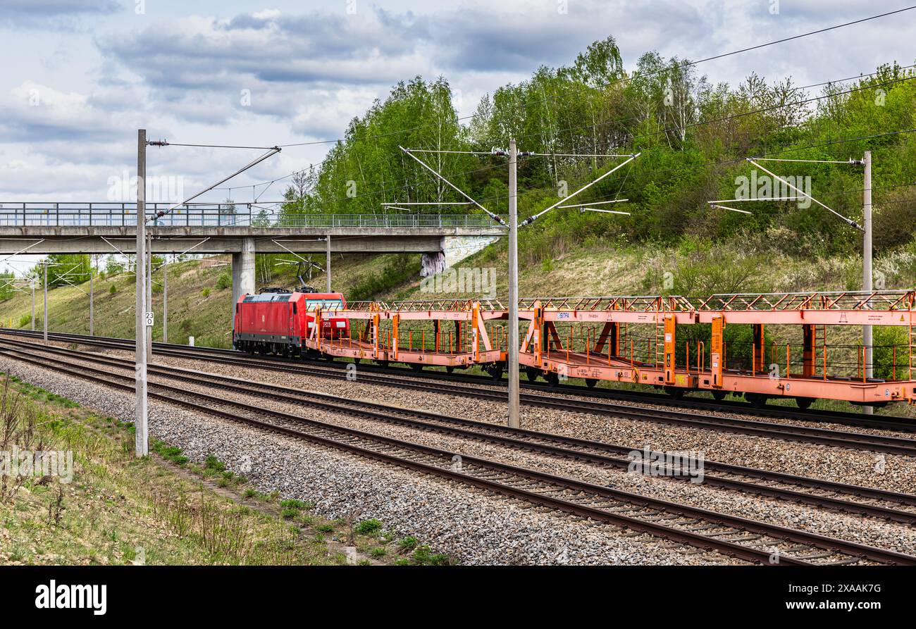 Hebertshausen, Germany, 10th Apr 2024: An electric locomotive of the ...