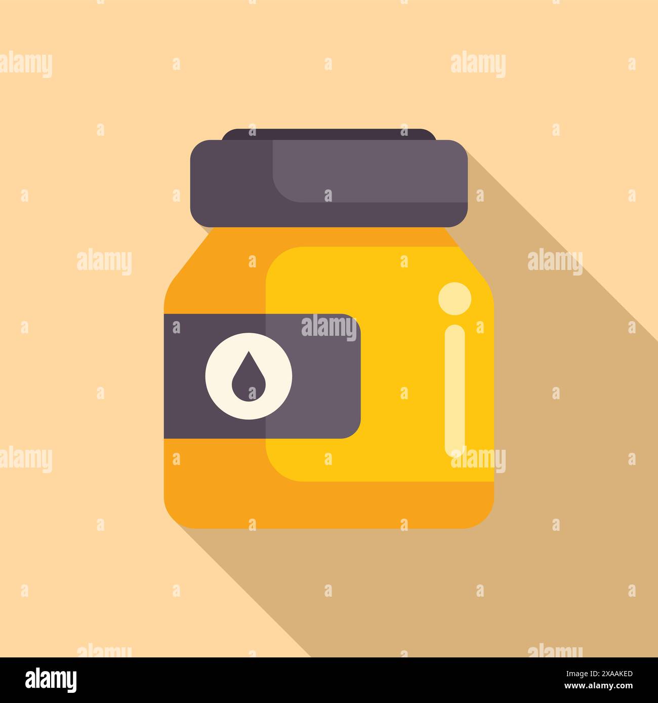 Vector graphic of a honey jar with an information icon, suitable for ...