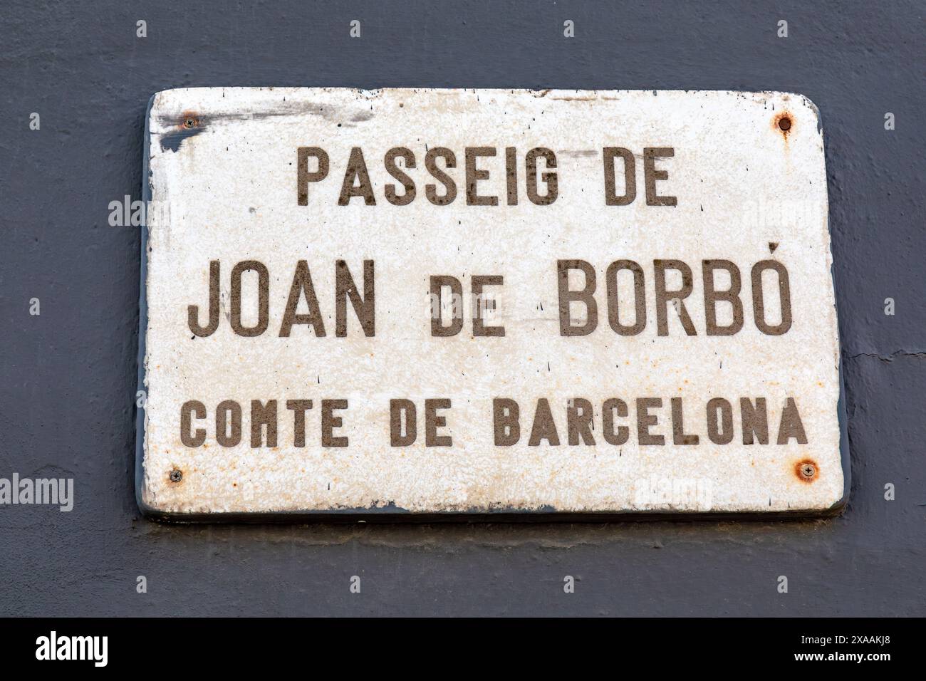 Joan de borbo sign hi-res stock photography and images - Alamy