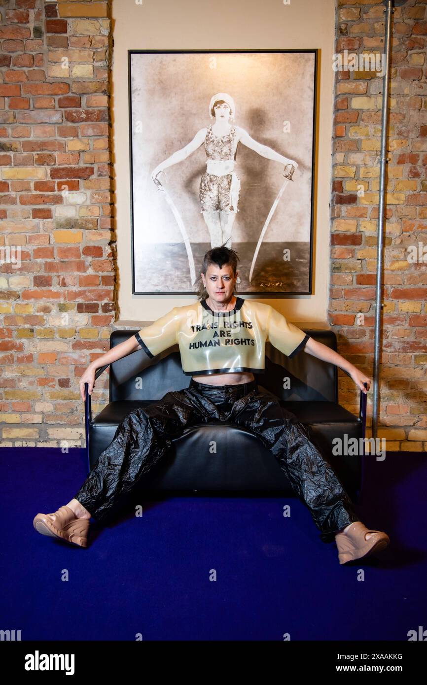 Canadian Singer and Music Producer Peaches poses for a picture during a ...