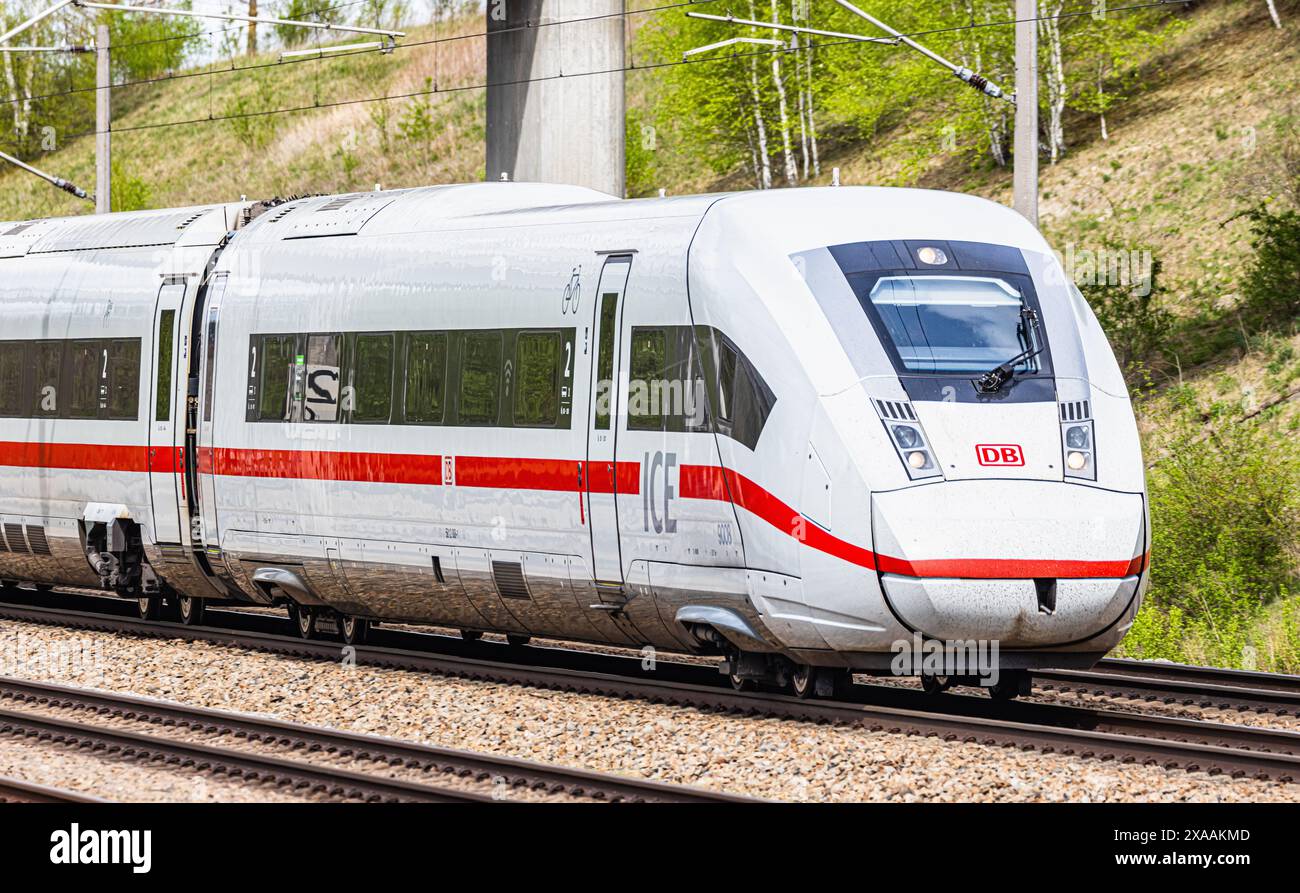 Hebertshausen, Germany, 10th Apr 2024: An ICE 4 (DB series 412) from ...