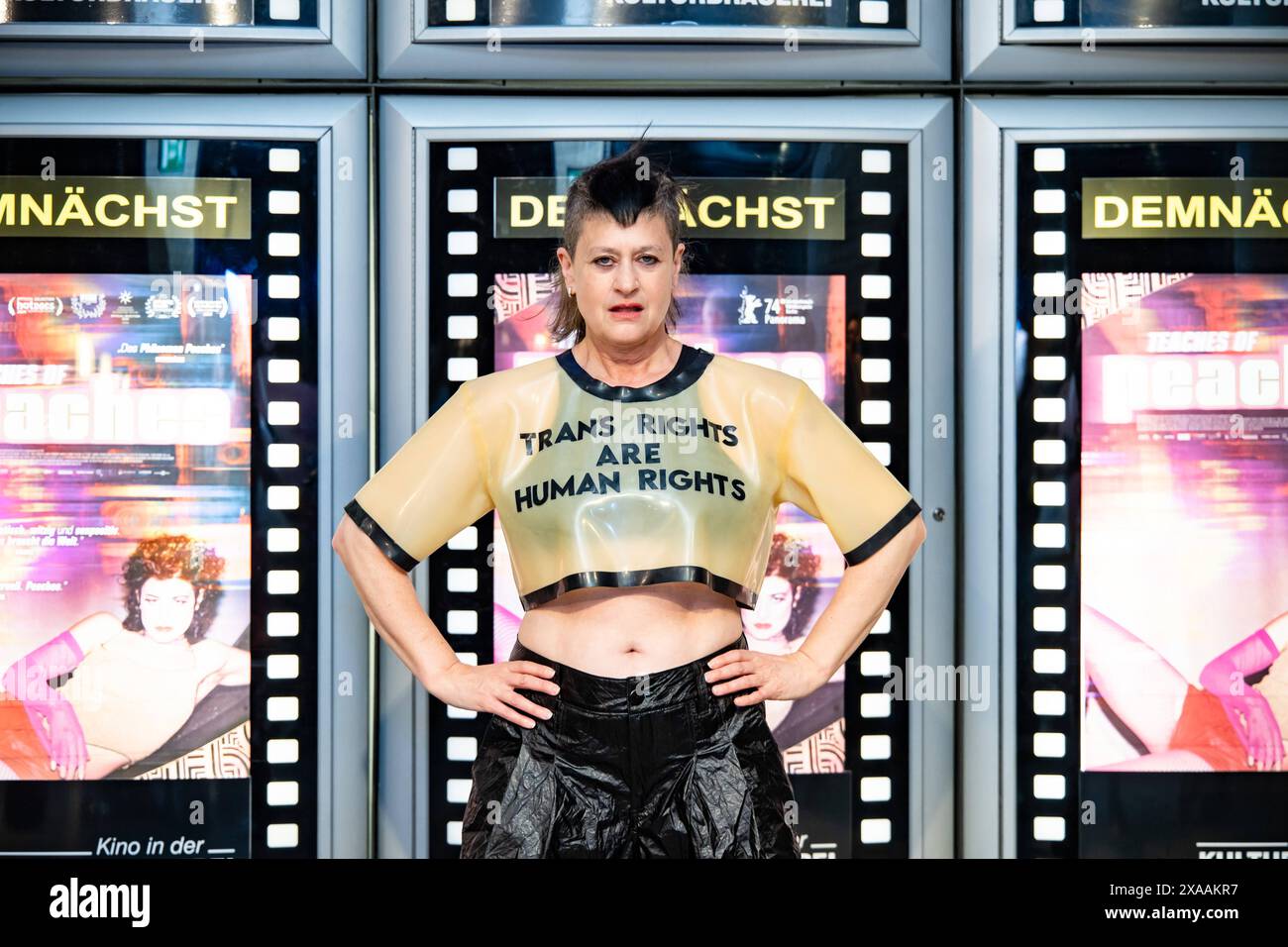 Canadian Singer and Music Producer Peaches poses for a picture during a ...