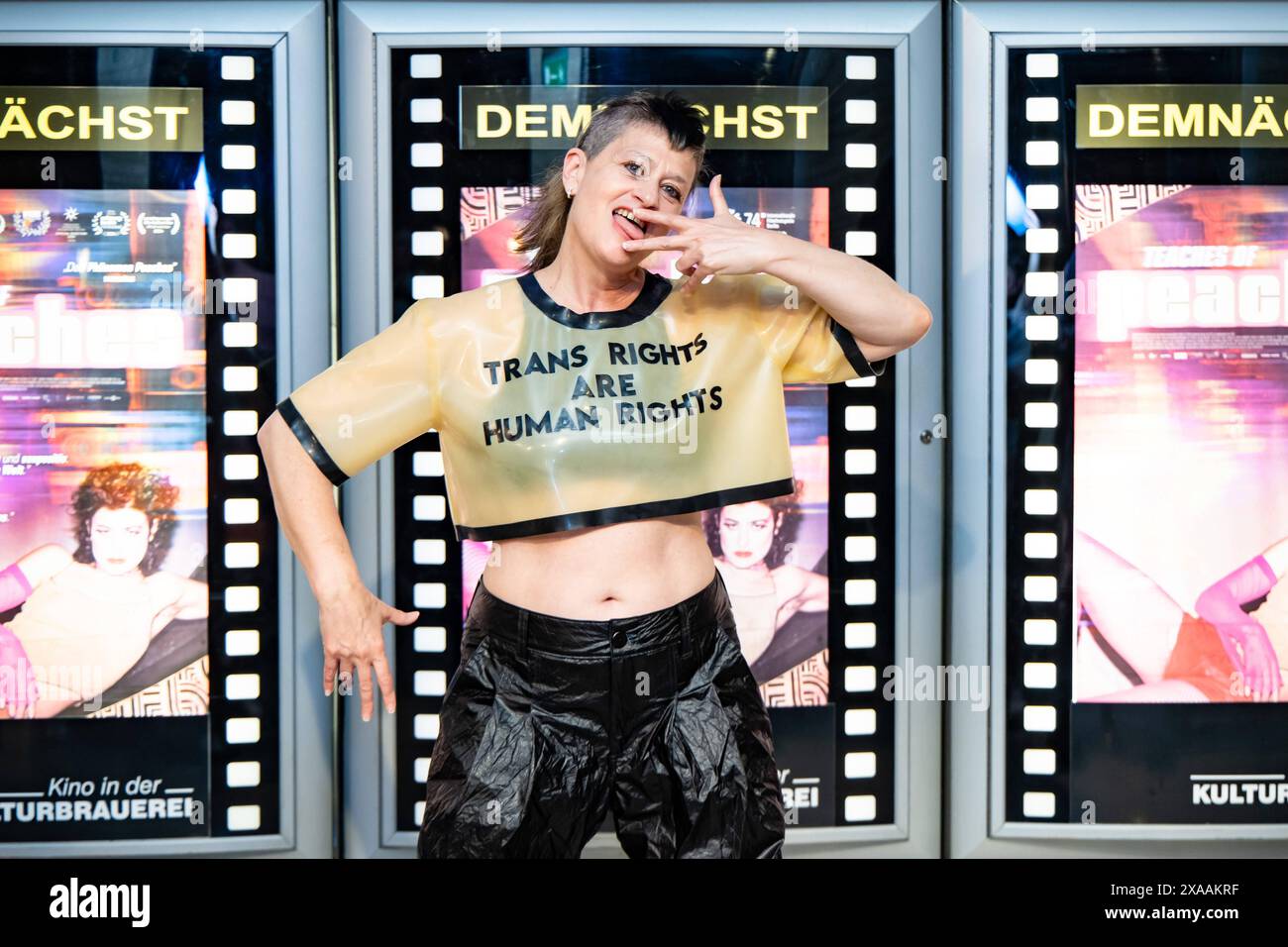 Canadian Singer and Music Producer Peaches poses for a picture during a ...