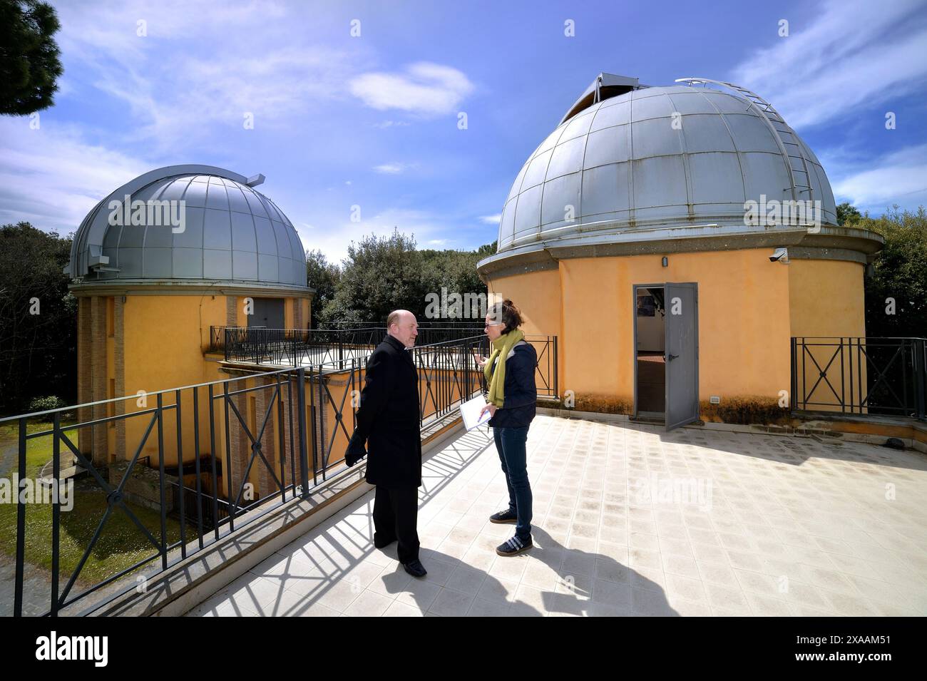 Rev. Gabriele Gionti, S.J.With the journalist Guyonne De Montjou. The ...