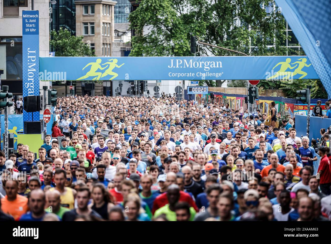 05 June 2024, Hesse, Frankfurt/Main: Participants of the J.P. Morgan ...