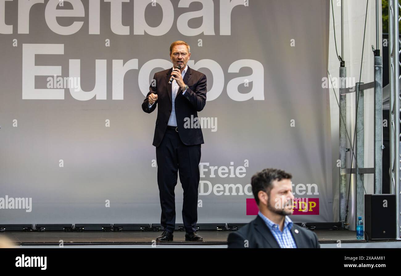 Stuttgart, Germany, 3rd Jun 2024: Christian Lindner, Federal Minister ...