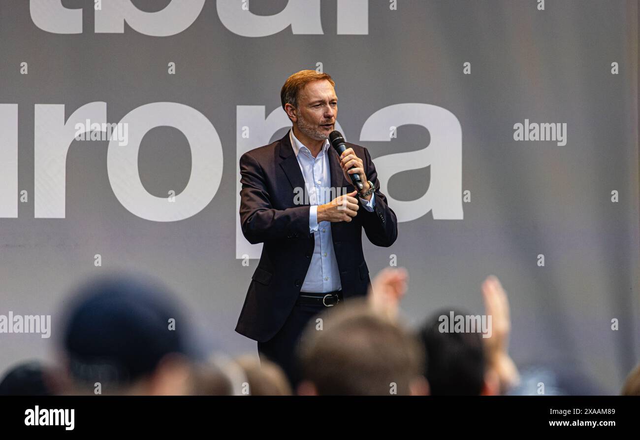 Stuttgart, Germany, 3rd Jun 2024: Christian Lindner, Federal Minister ...
