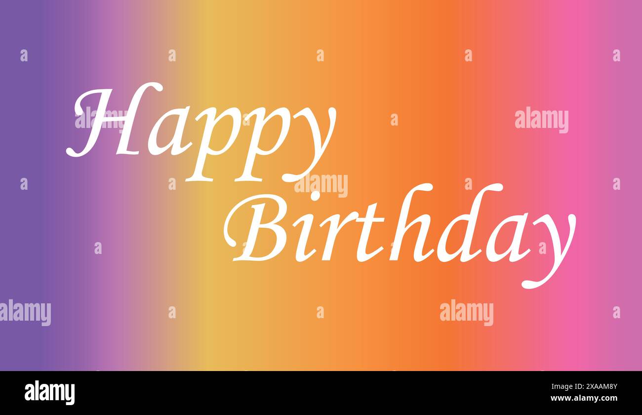 Birthday Colorful background, birthday color text greeting, birthday ...