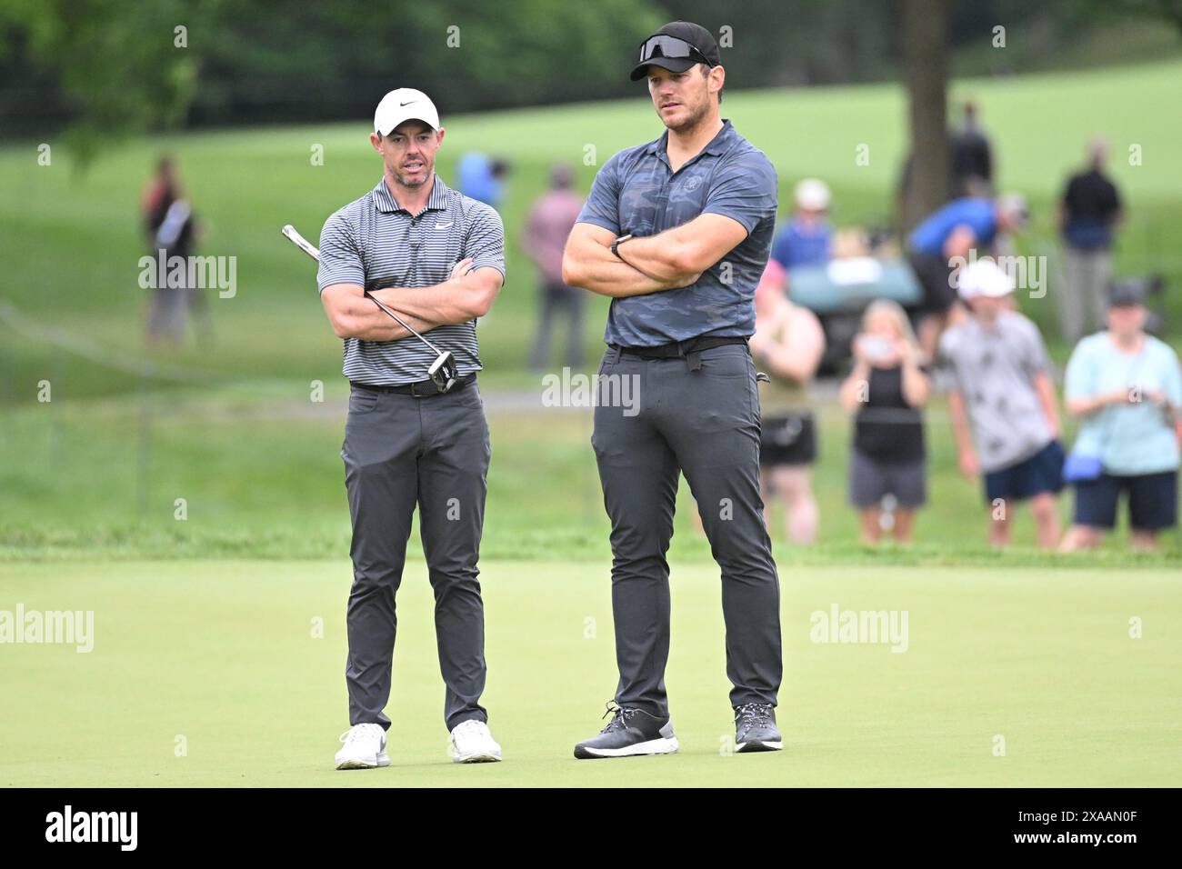 Dublin, Ohio, USA. 5th June, 2024. Rory McIlroy (NIR) and Christopher ...