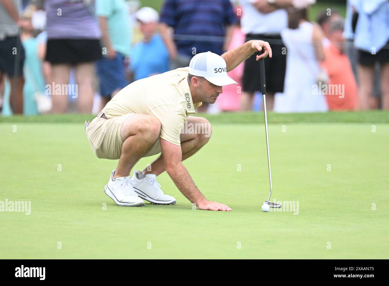 Dublin, Ohio, USA. 5th June, 2024. Denny McCarthy (USA) on the putting ...