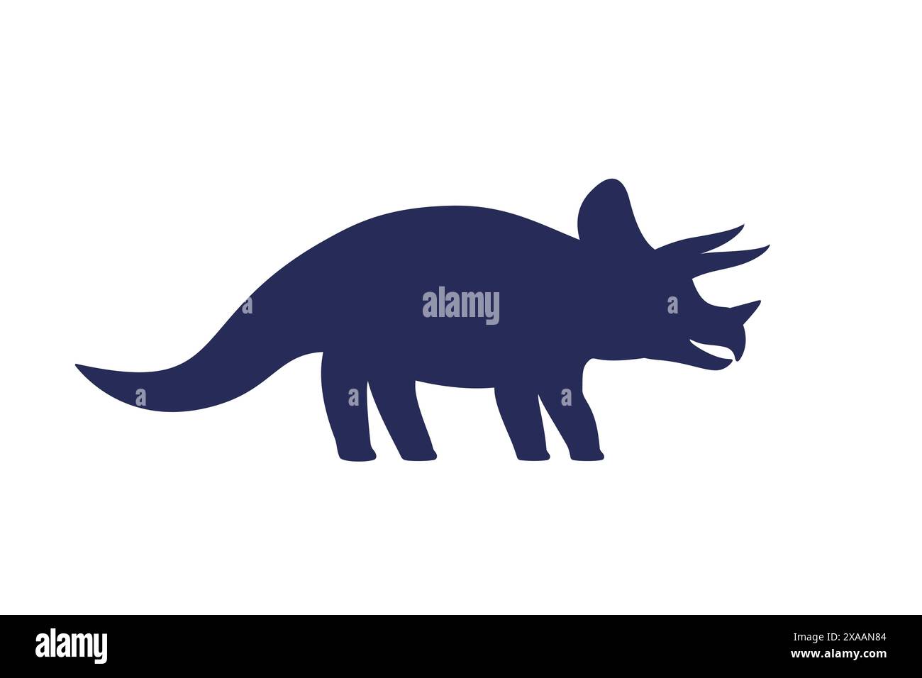 Triceratops, dinosaur on white, vector Stock Vector Image & Art - Alamy