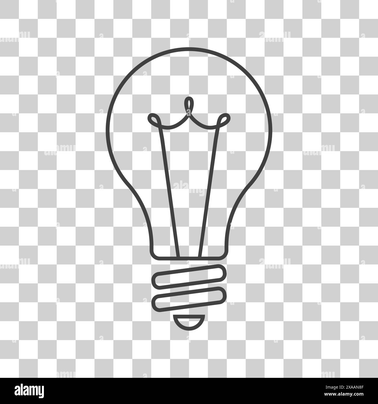 light bulb icon on white background Stock Vector Image & Art - Alamy