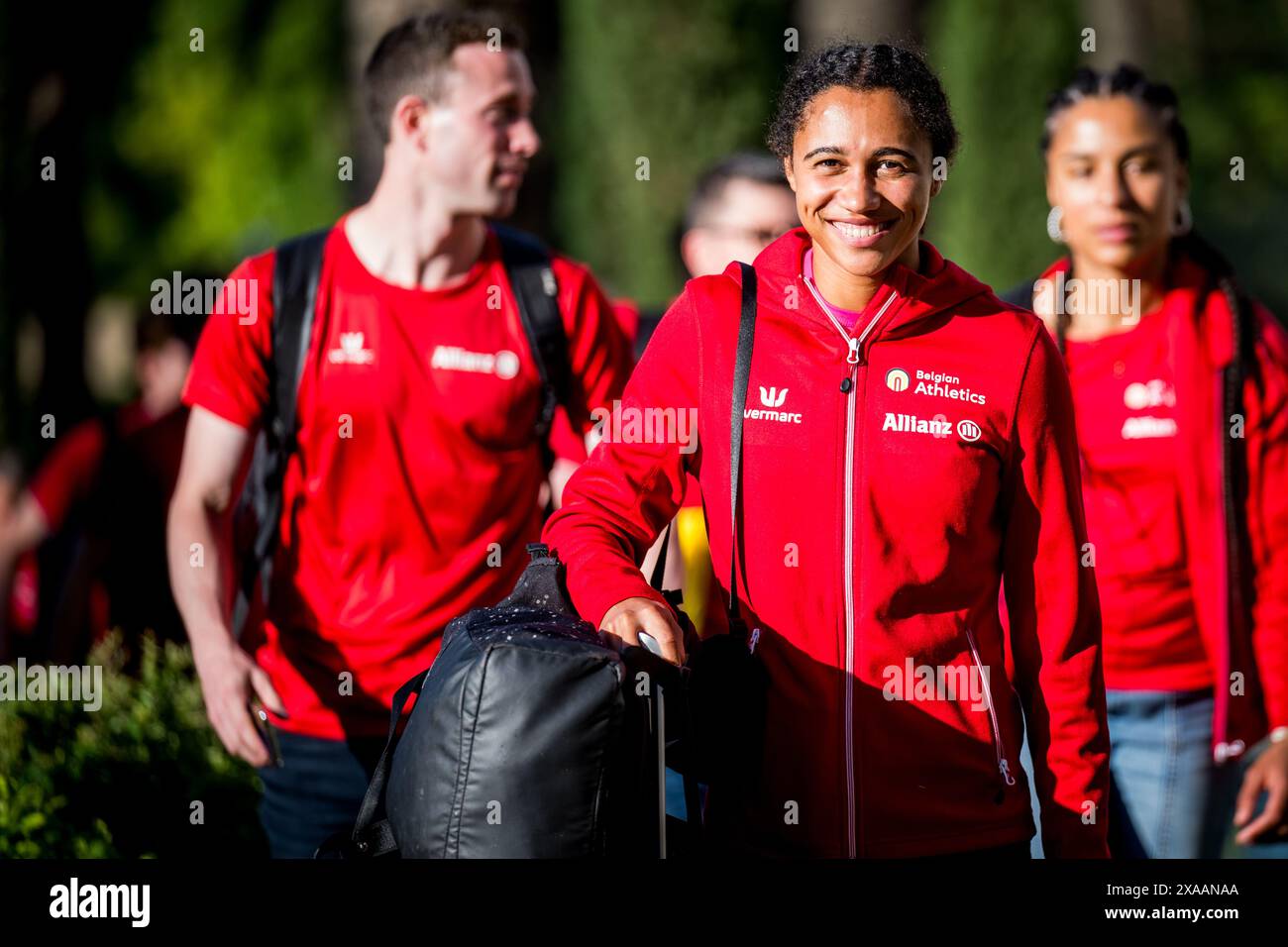 Rome, Italy. 05th June, 2024. Belgian Delphine Nkansa pictured arriving ...