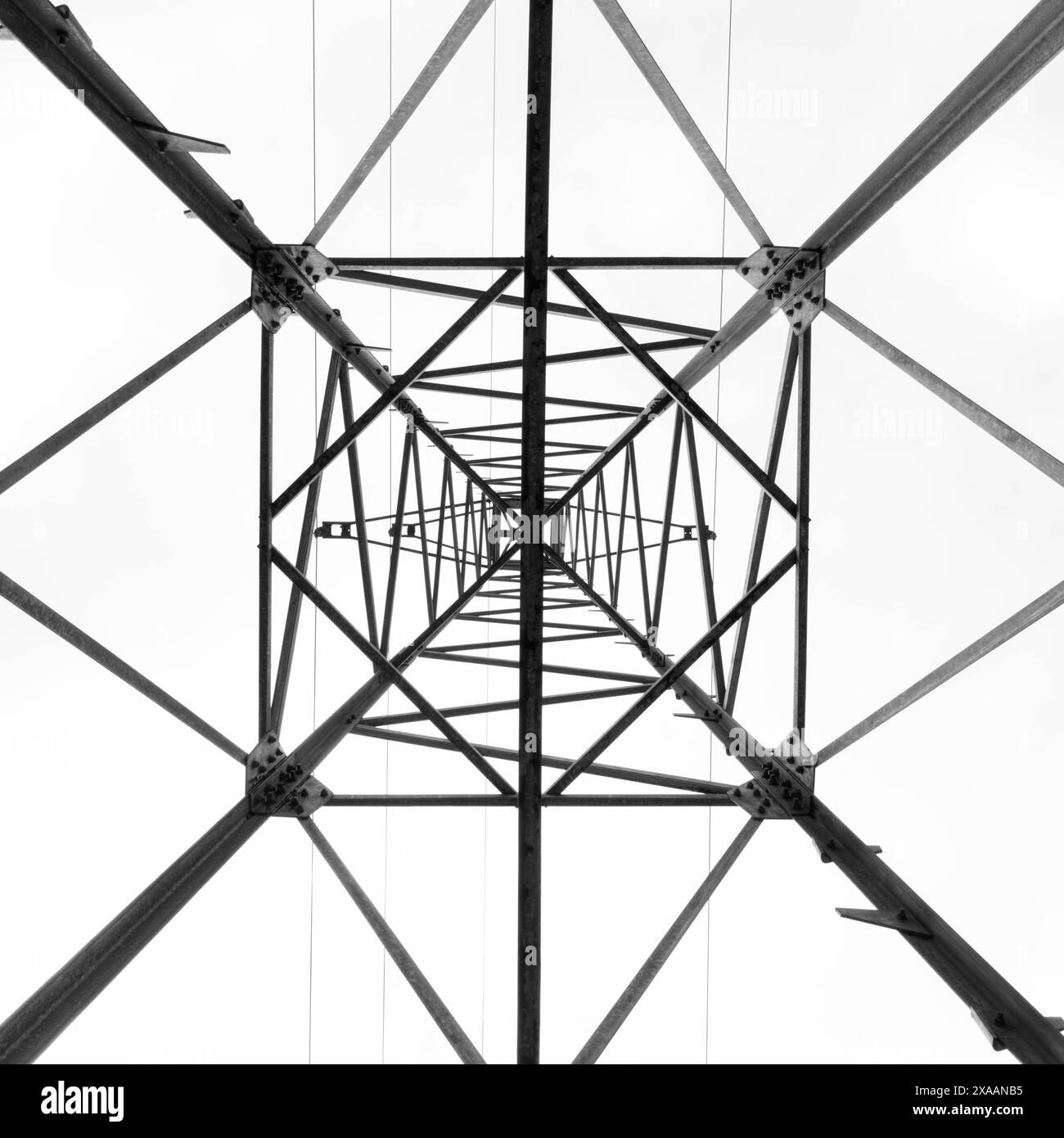 Low angle view electric Black and White Stock Photos & Images - Alamy