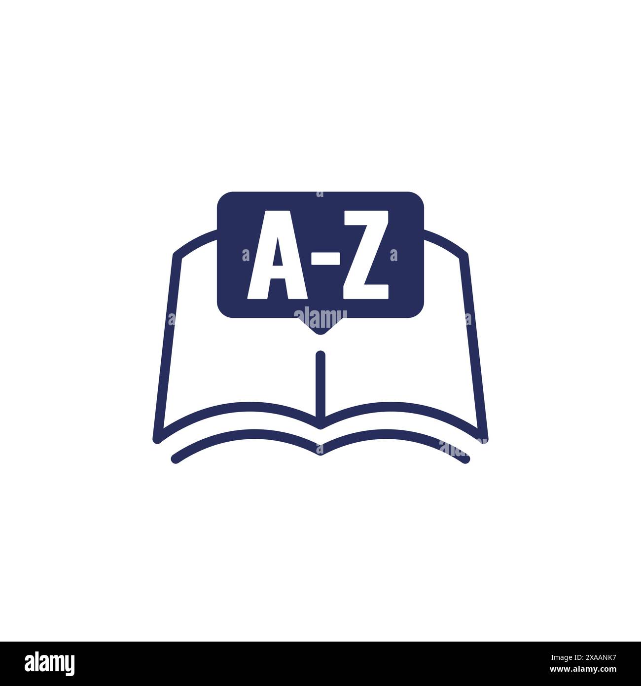 dictionary or vocabulary book icon Stock Vector Image & Art - Alamy