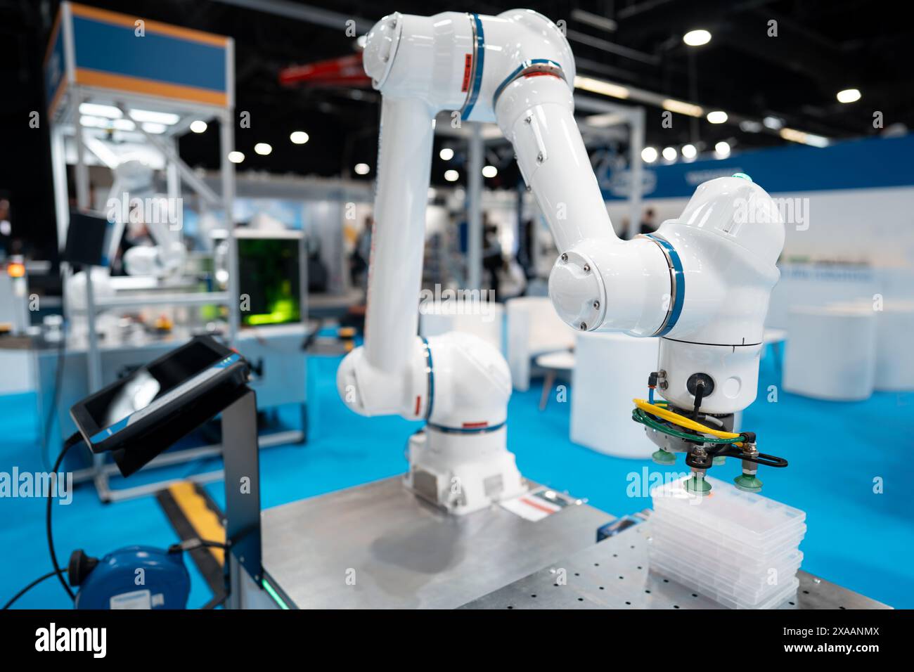automated programmed robotic arm for manufacturing and industrial lines ...