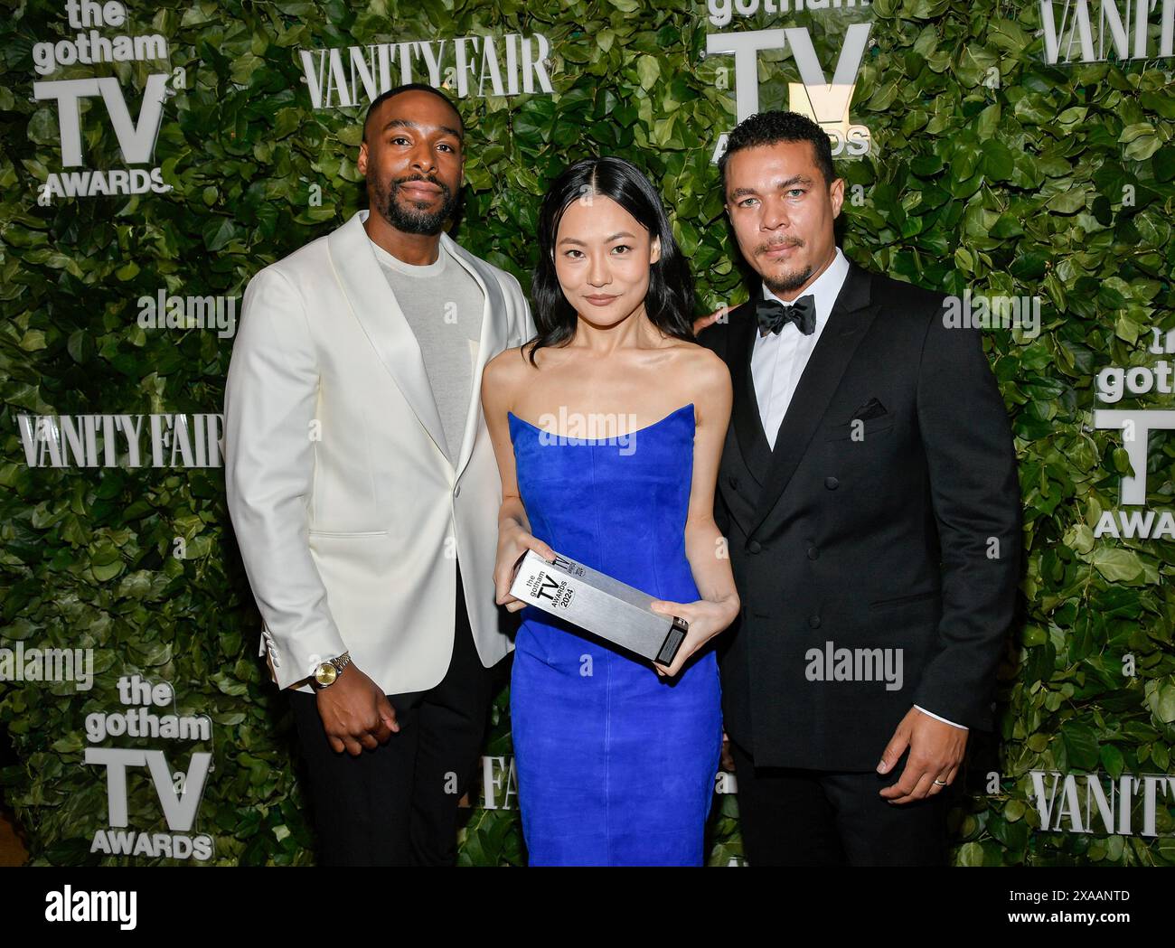 Presenters Grantham Coleman, left, and Ismael Cruz Cordova, pose with ...