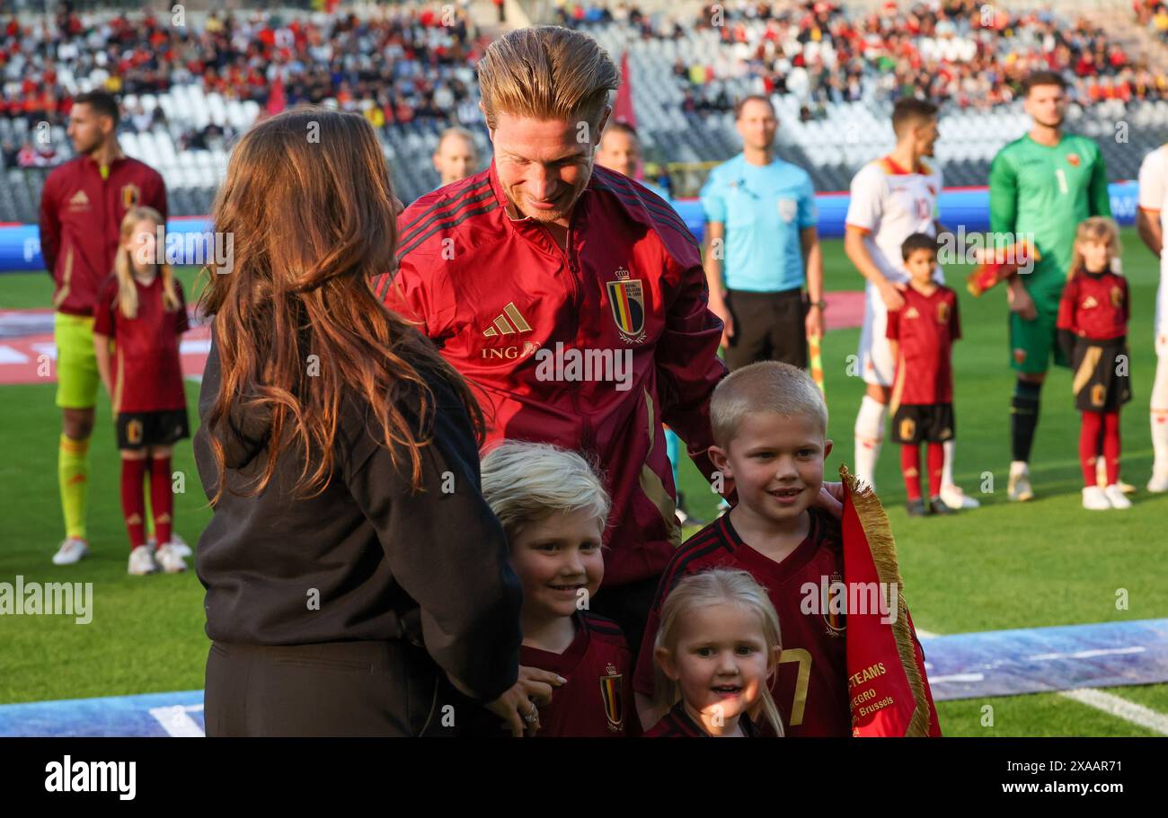 Brussels, Belgium. 05th June, 2024. Belgium's Kevin De Bruyne and De ...