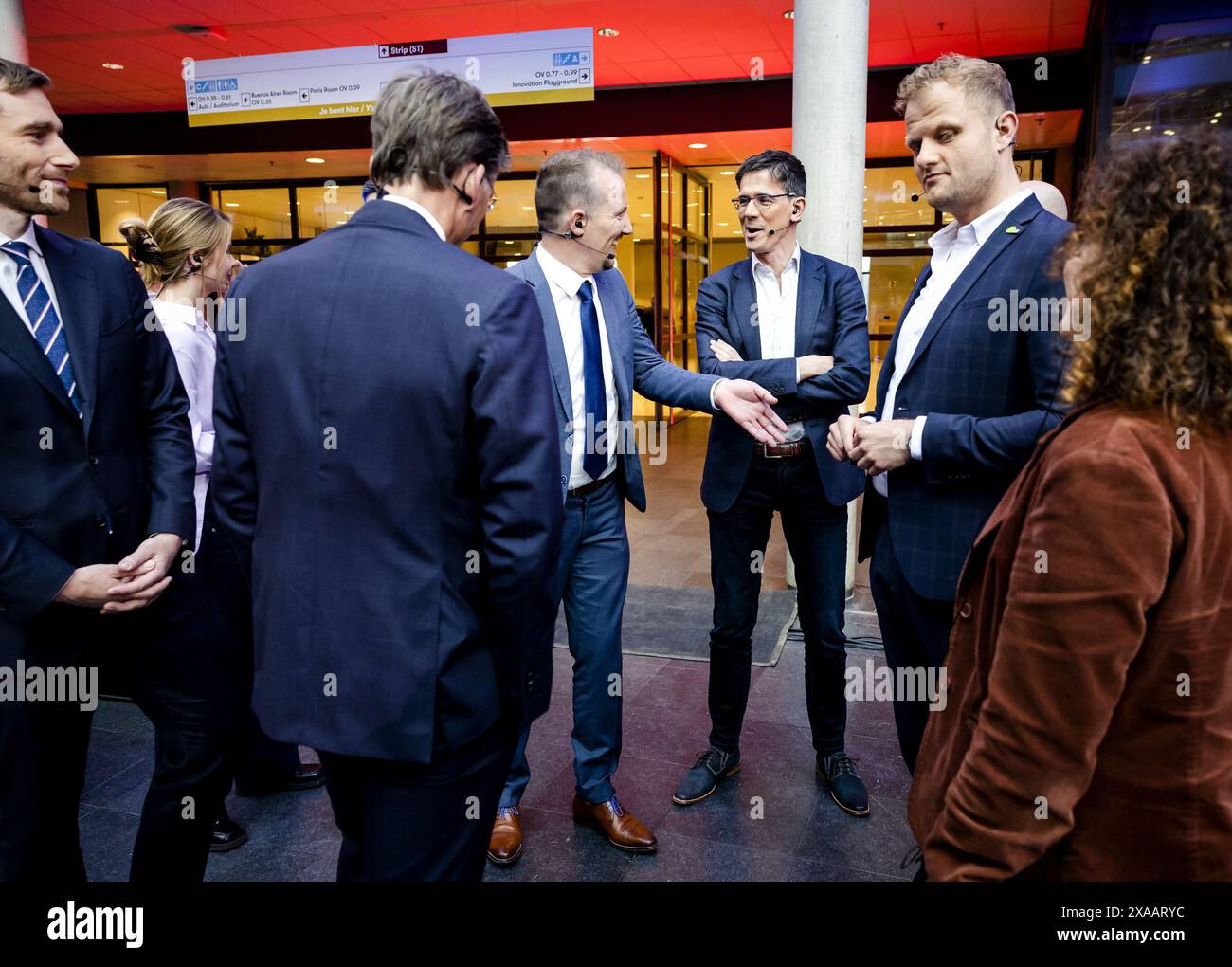 THE HAGUE - Dirk Gotink (NSC), Sebastiaan Stöteler (PVV), Bas Eickhout ...