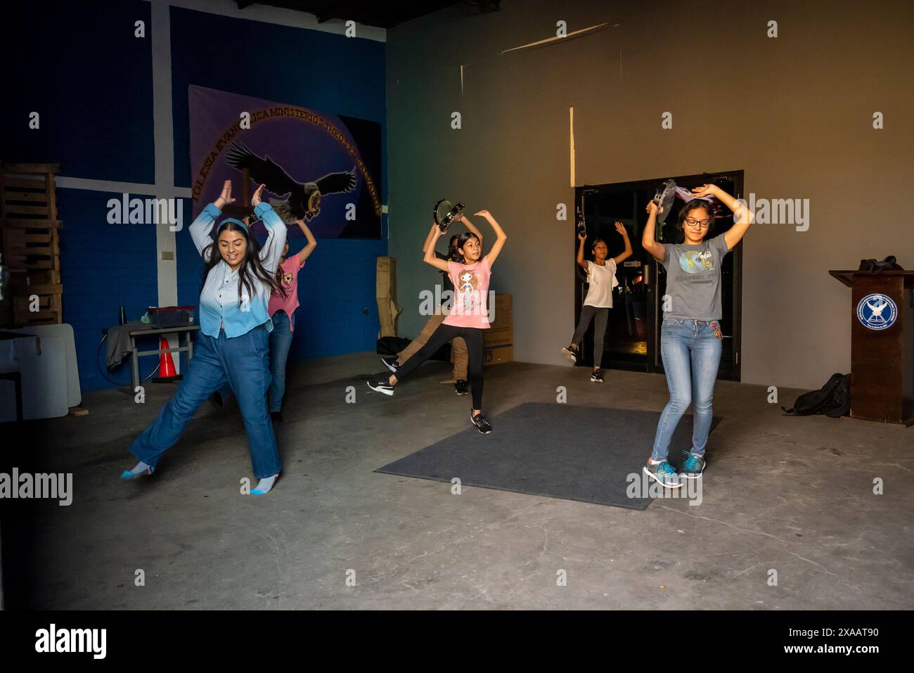 Girls practicing dance for a celebration in Pentecost Evangelical ...