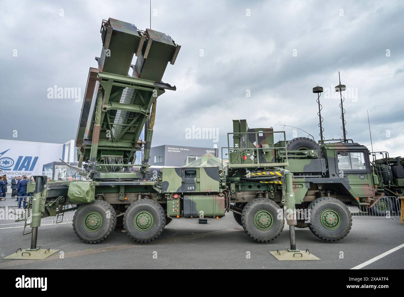 Flugabwehr-Raketensystem Patriot der Bundeswehr, ILA 2024 ...