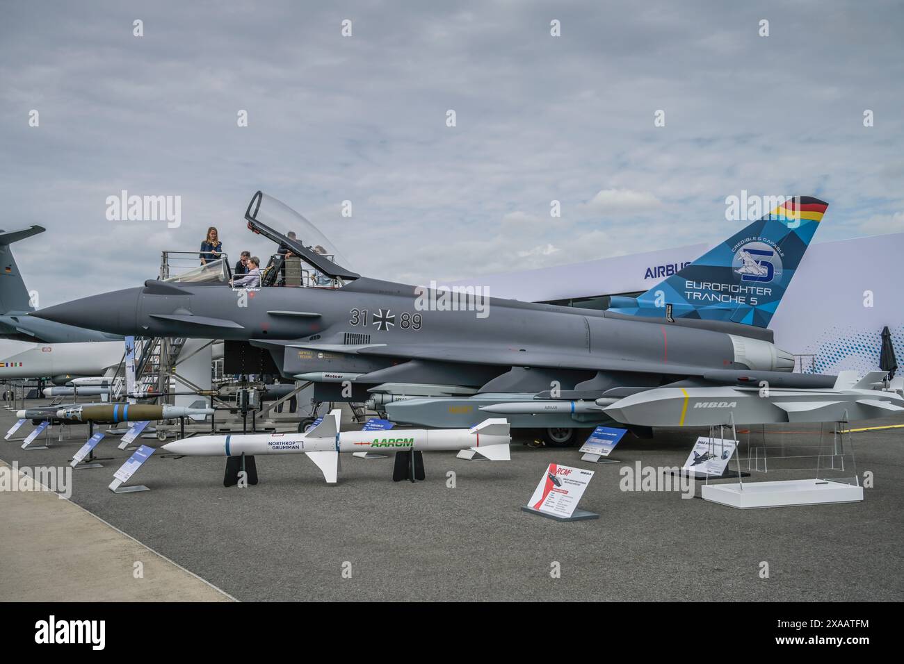 Eurofighter mit Waffensystem, Deutsche Luftwaffe, ILA 2024 ...