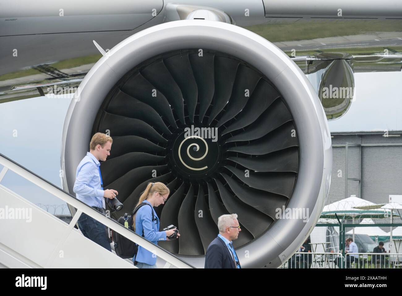Triebwerk, Emirates Airbus A380, ILA 2024, Internationale Luft- und ...