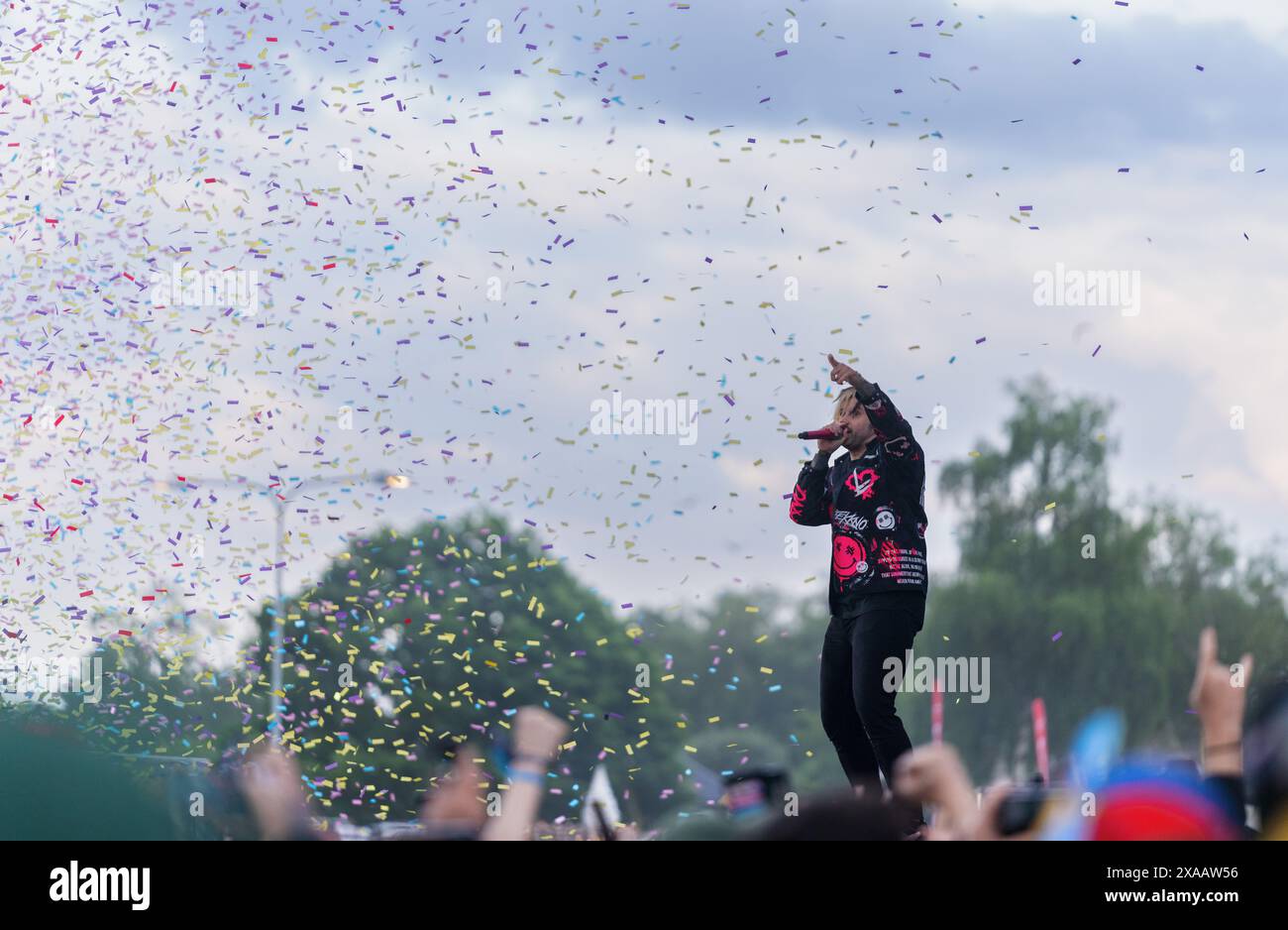 Solvesborg, Sweden, 5 June, 2024 ELECTRIC CALLBOY (DE) performs at ...