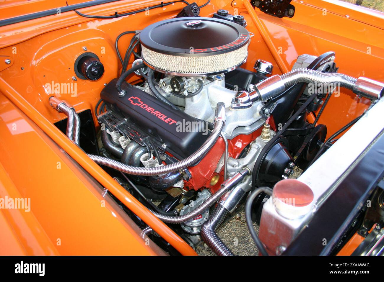 Classic Car Motor - Hot Rod Engine Stock Photo - Alamy