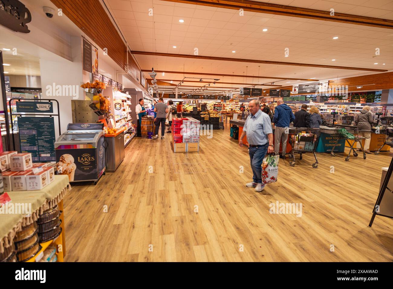 Booths supermarket Windermere Cumbria Northern England Stock Photo - Alamy