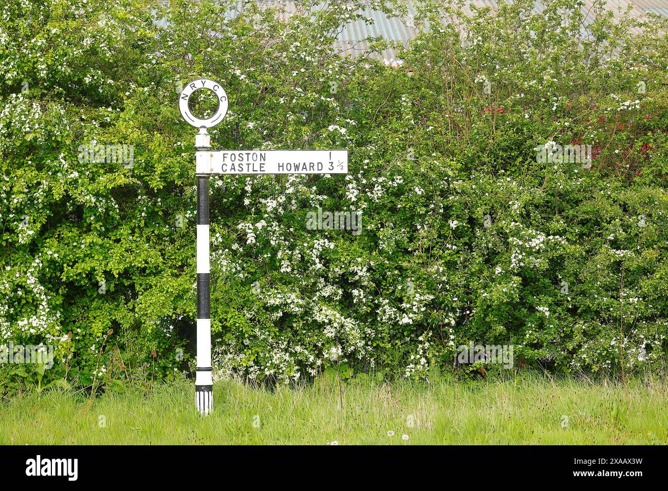 An old fingerpost sign giving directions to Castle Howard & Foston in ...