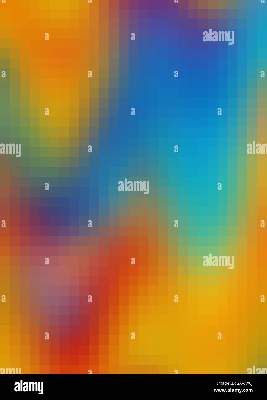 Rainbow bright gradient background, pixel mosaic tile Stock Photo - Alamy