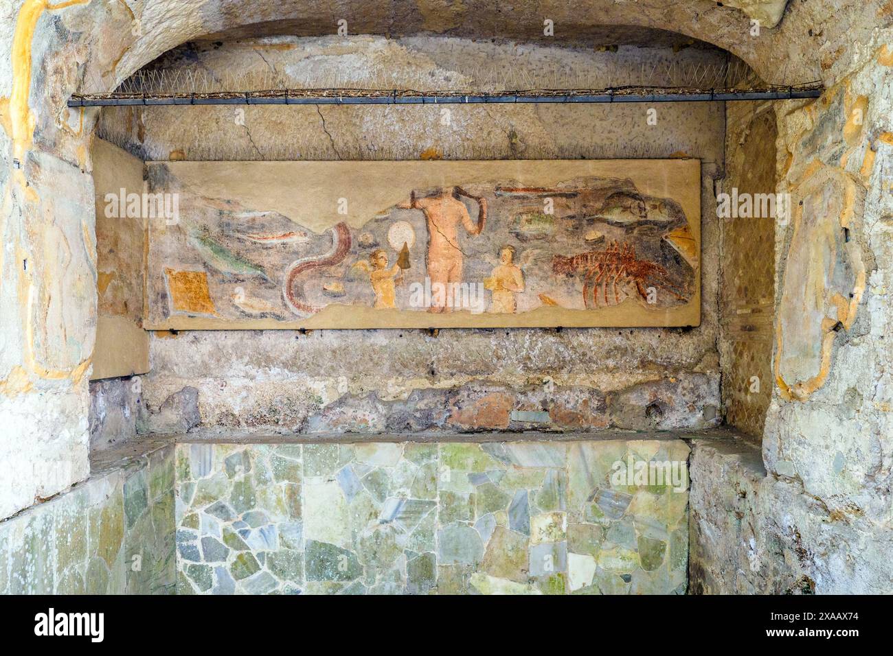 Paintings in the Baths of the Seven Sages (Terme dei Sette Sapienti ...