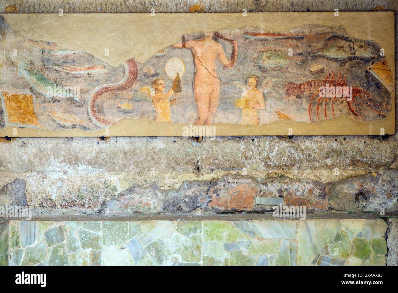 Paintings in the Baths of the Seven Sages (Terme dei Sette Sapienti ...