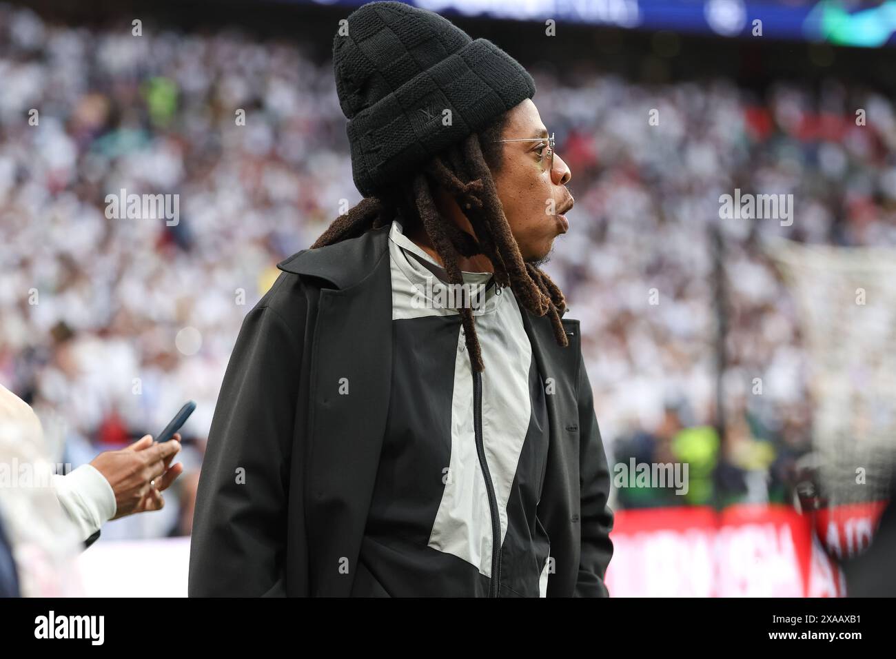 Jay-Z before the UEFA Champions League Final between Borussia Dortmund ...