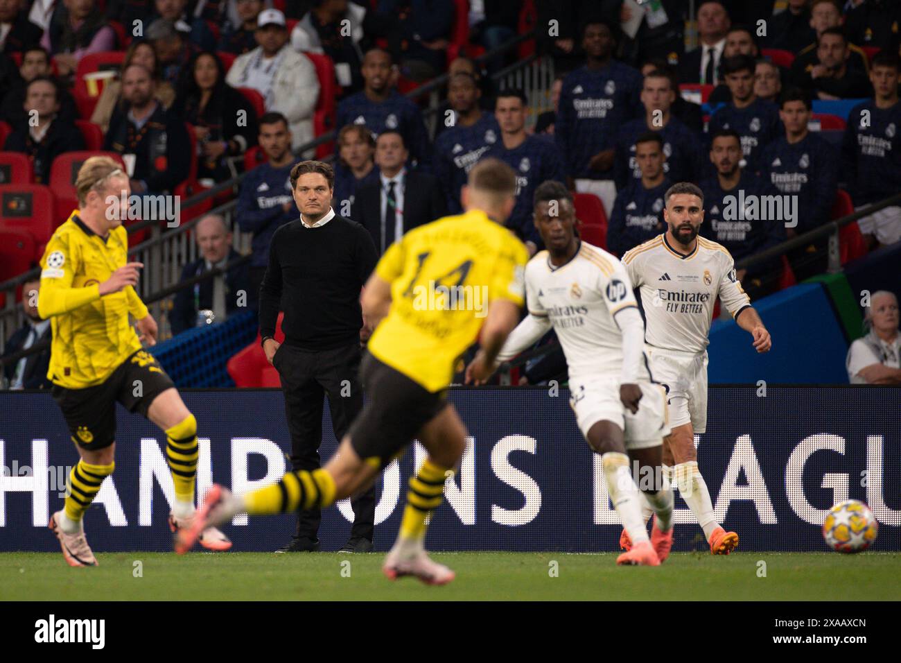 Edin Terzić, Borussia Dortmund manager, during the UEFA Champions ...